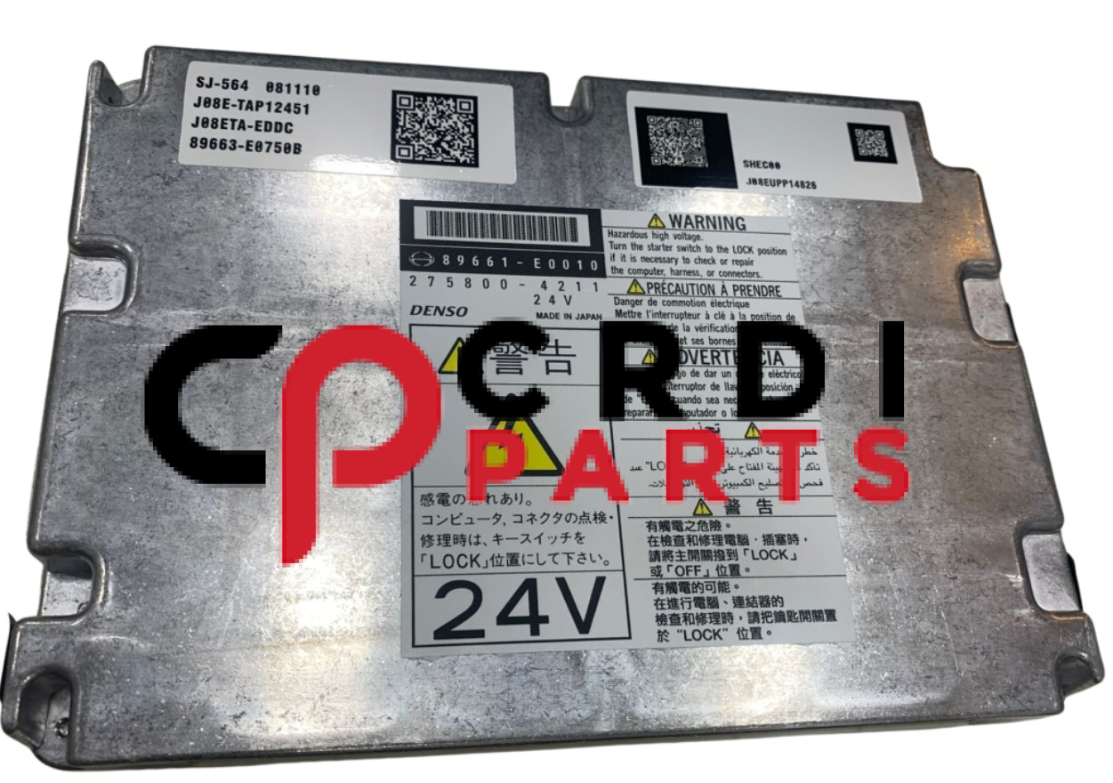 ECM Electronic Control Unit 89661E0010, 89661-E0010 For Hino J08 Engine ...